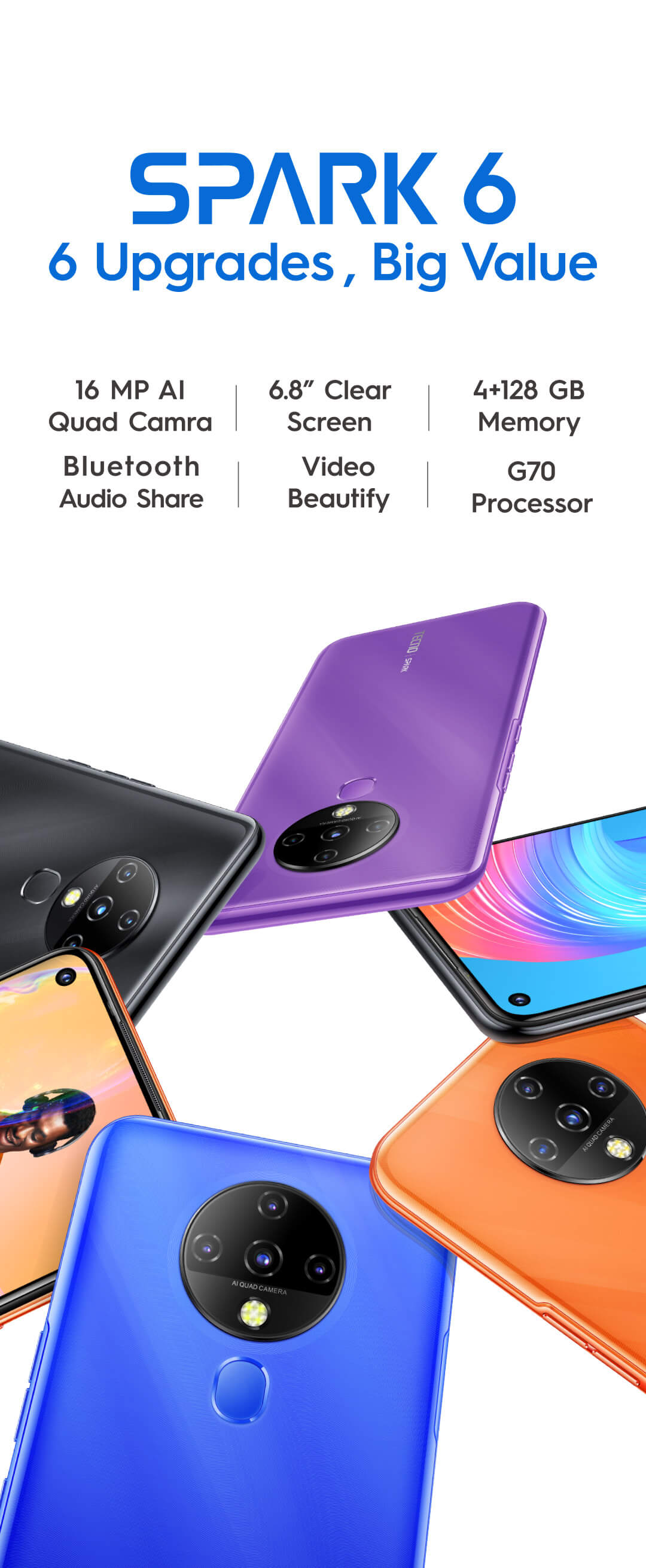 TECNO SPARK 6 - TECNO (SAl) | TECNO Smartphones